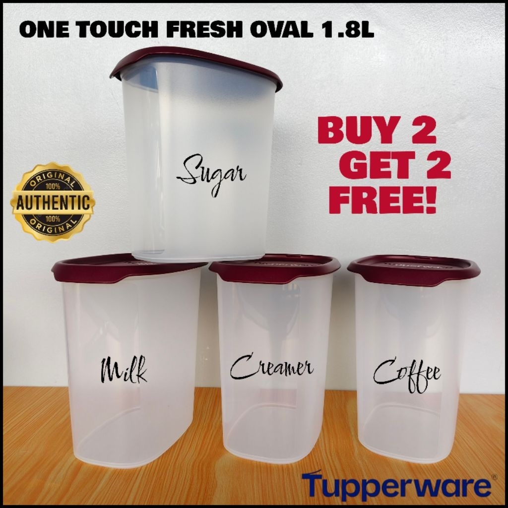 Tupperware One Touch Fresh Oval 1.8Liters (100% Original/Authentic ...