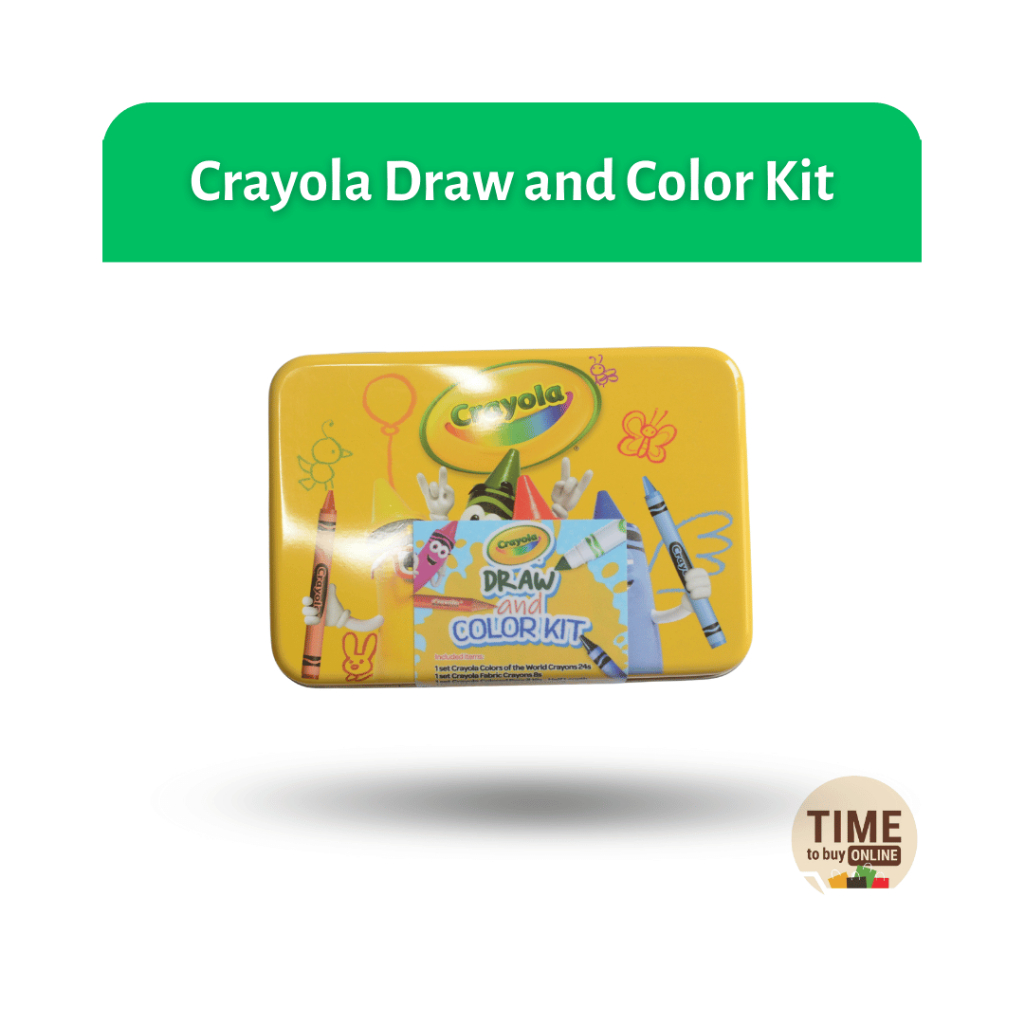 Crayola Draw and Color Kit Free Tin Can | Shopee Philippines