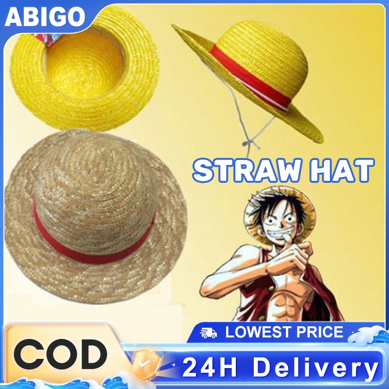 Straw Hat Cosplay Adults Kids Gift Anime Cartoon Sunscreen Cap ...