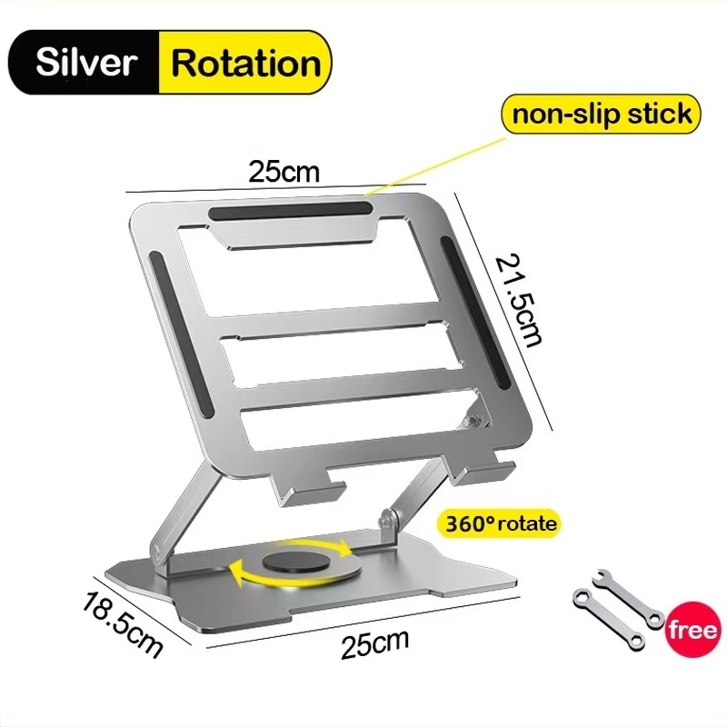360° Rotating Laptop Stand Foldable Laptop Stand Height Adjustable ...