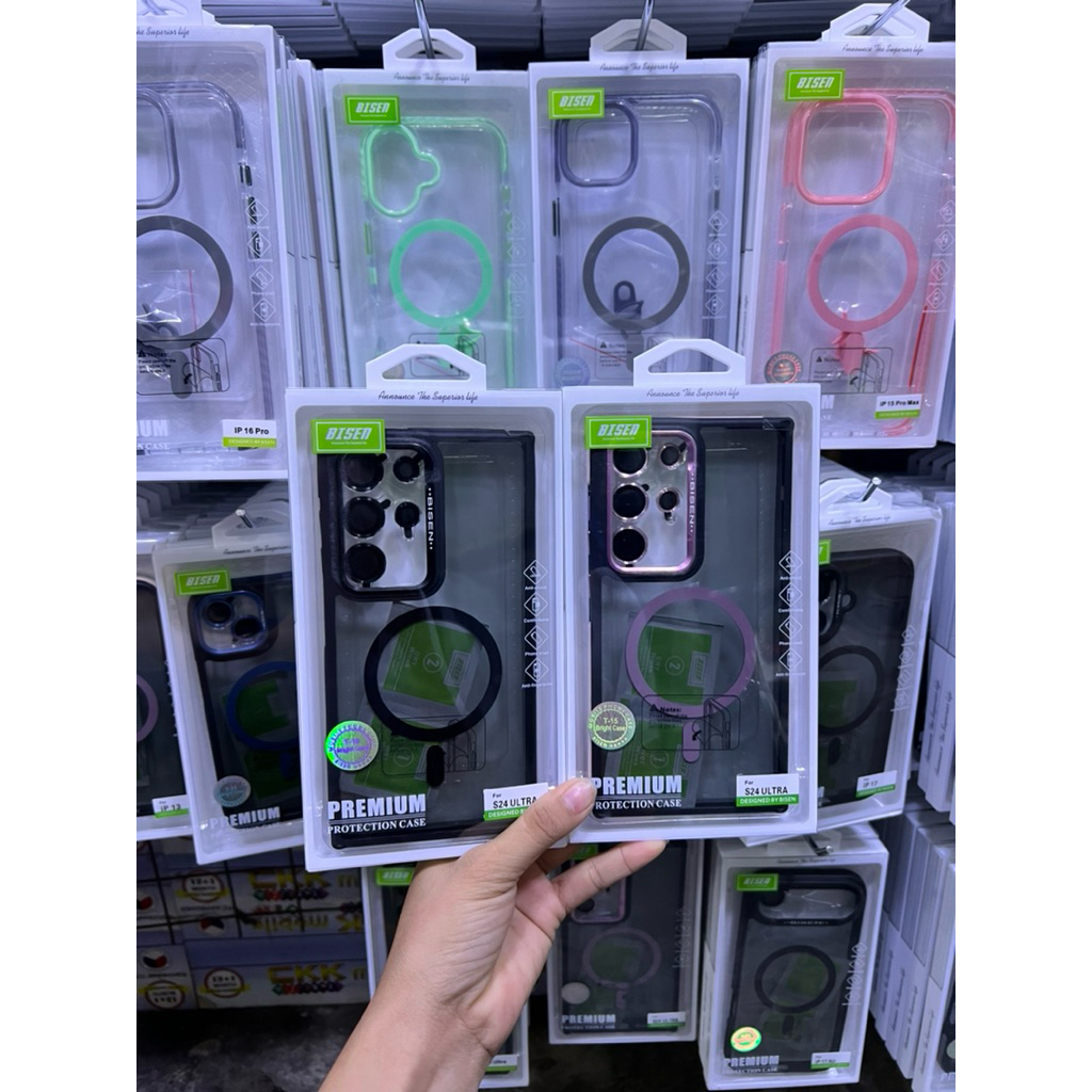 For samsug S24 S25 Ultra Magnetic Phone case with Camera Lens | Shopee ...
