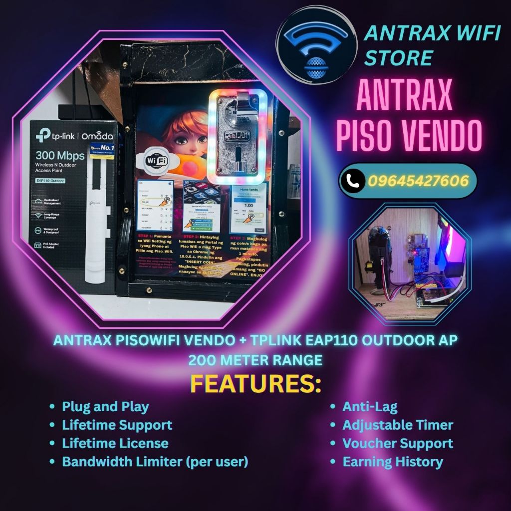 Piso Wi-Fi With TP-Link EAP110 Outdoor Antenna | Shopee Philippines