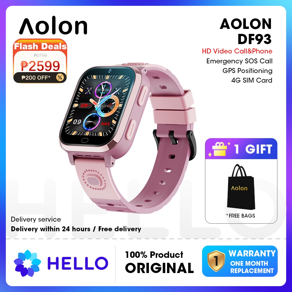 Hello DF93 Kids Smart Watch With Camera Control Video Call GPS SOS ...