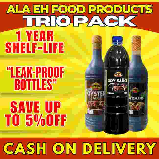 Ala Eh Food Products Trio Bundle 5 (Soy sauce, Toyomansi, Oyster Dark ...