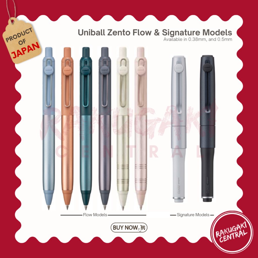 Uniball Zento Flow & Signature Models Pens | Shopee Philippines