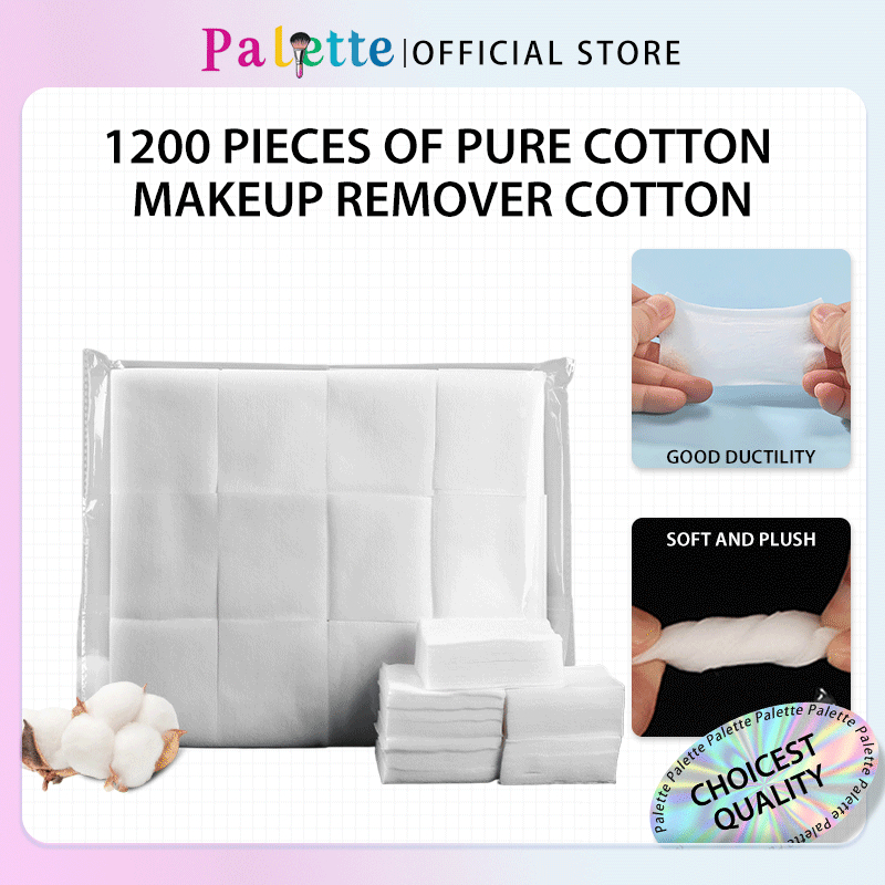 1200PCS Makeup Facial Soft Cotton Pads Skin Care Cosmetic Cotton Pads Nail Art Cleaning Pads ...
