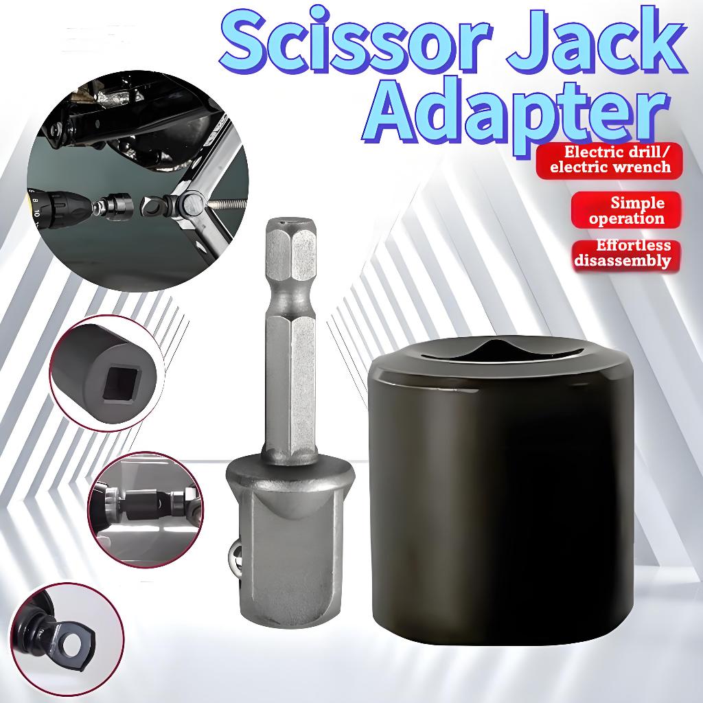 CAR Scissor Jack Adapter Socket wrench for Hand Drill Fast Tire Change ...