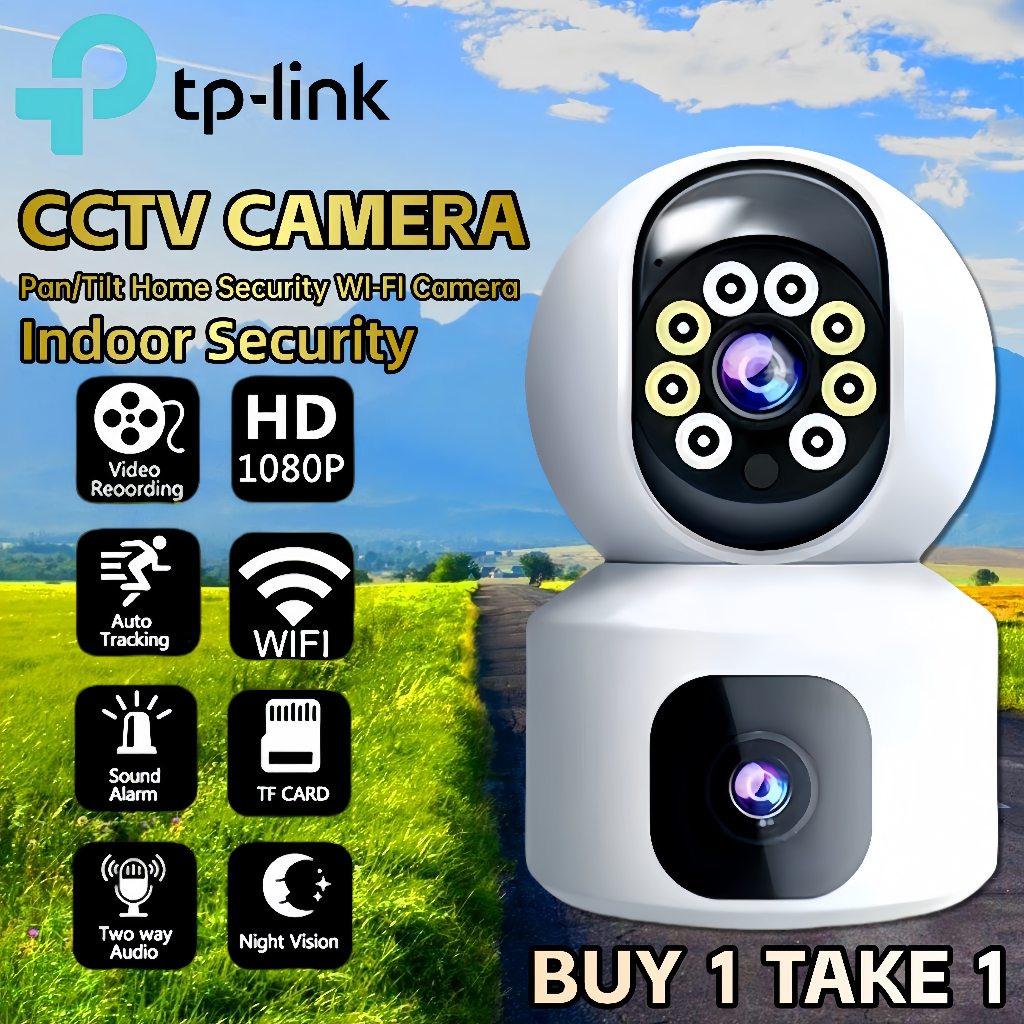 Tapo CCTV Camera Indoor WIFI Wireless Voice 2K HD Dual Lens Night Vision Home Smart Security 360 ...