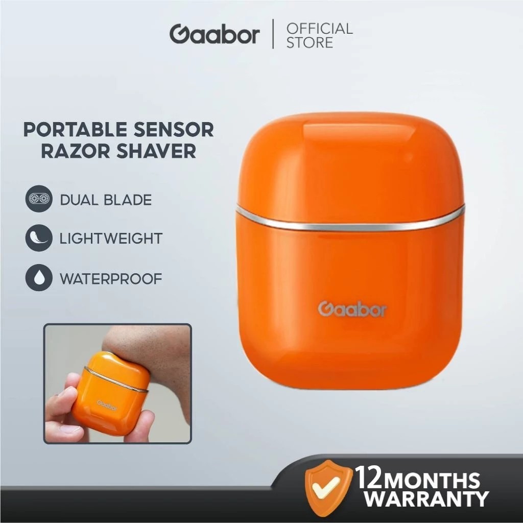 Gaabor Portable Sensor Razor Mini Shaver Dual Blade Skin Sense Fast ...