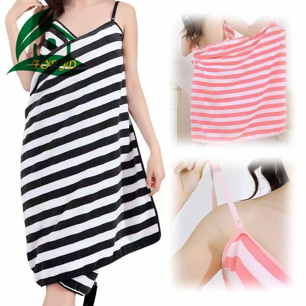 Towel Wrap Bathrobe Strap Robes bath Dress Bath Skirt Shower Wearable ...