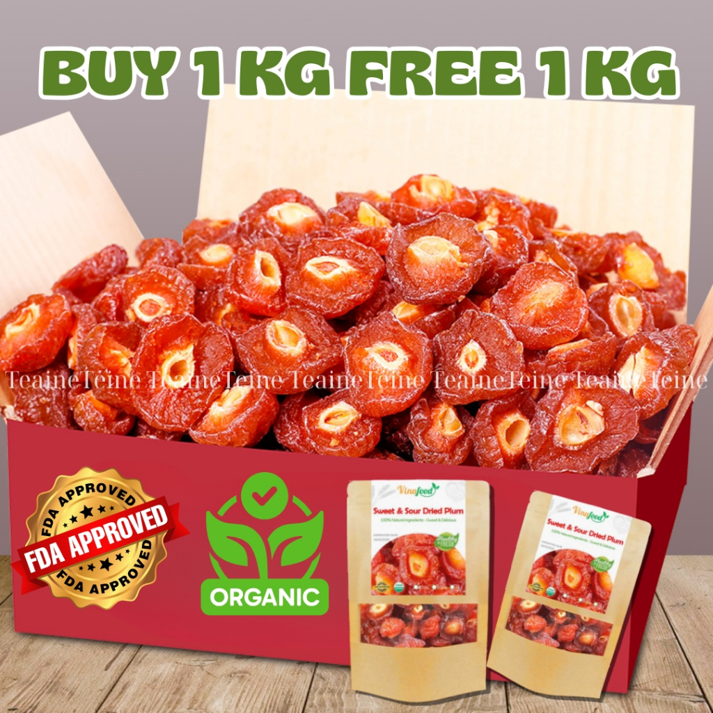 READY STOCK/Sweet and Sour Dried Plum 100G/250G/500G Dried Half Sided ...