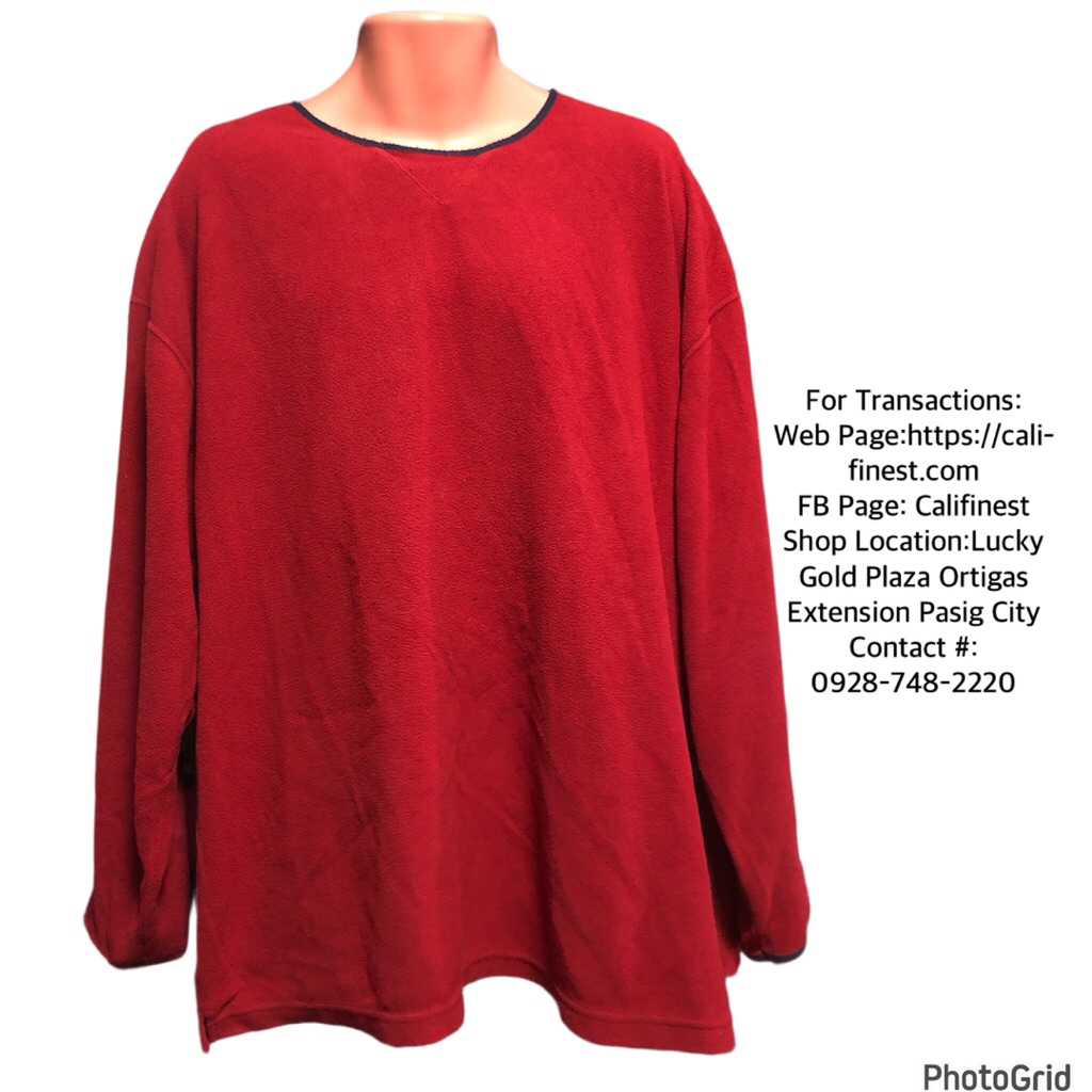 High Sierra Trademark Red fleece pullover XL | Shopee Philippines
