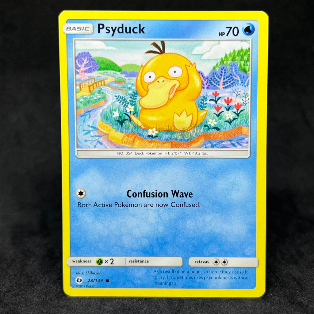 Pokemon TCG Psyduck 28/149 2017 Sun & Moon Base Set Trading Card Game ...