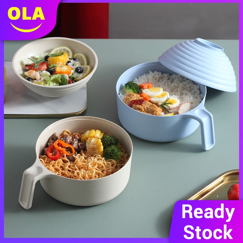1000ml Ramen Bowl Set Microwave Ramen Cooker Instant Noodles Bowl with ...