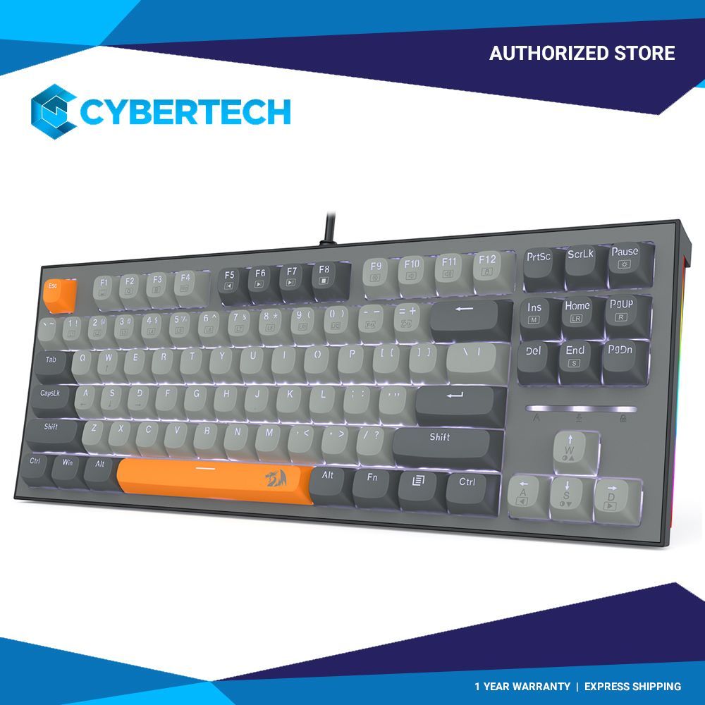 Redragon K611-GGO Bes Wired USB Mechanical Gaming Keyboard (RPC Linear Switch) (Grey/Orange ...