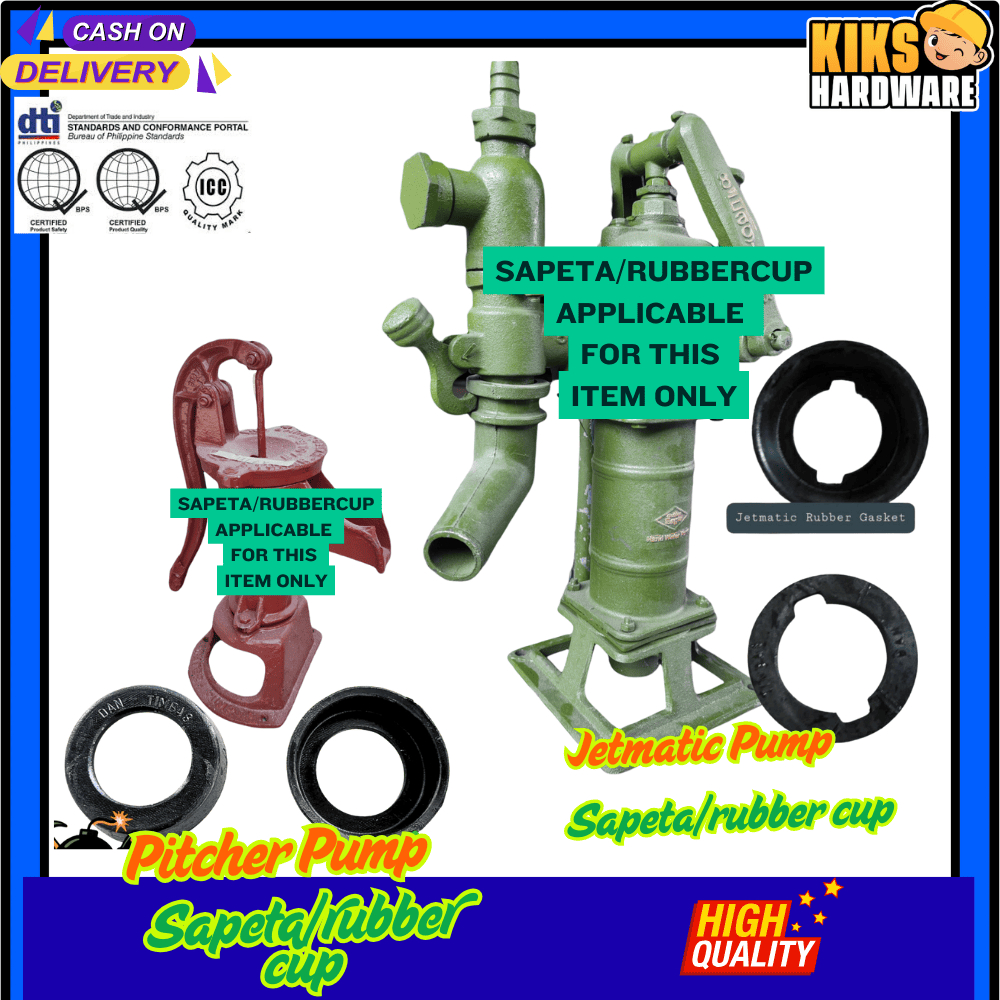 Jetmatic & Pitcher Rubber Cup Sapeta Rubber Gasket For Poso Sapatella ...