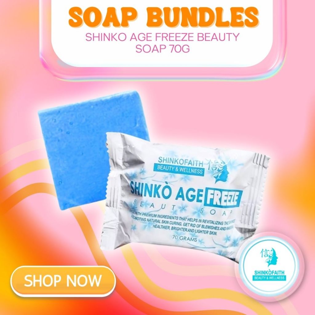 ShinkoFaith SHINKO AGE FREEZE Beauty Soap 70g SOAP BUNDLES | Shopee ...
