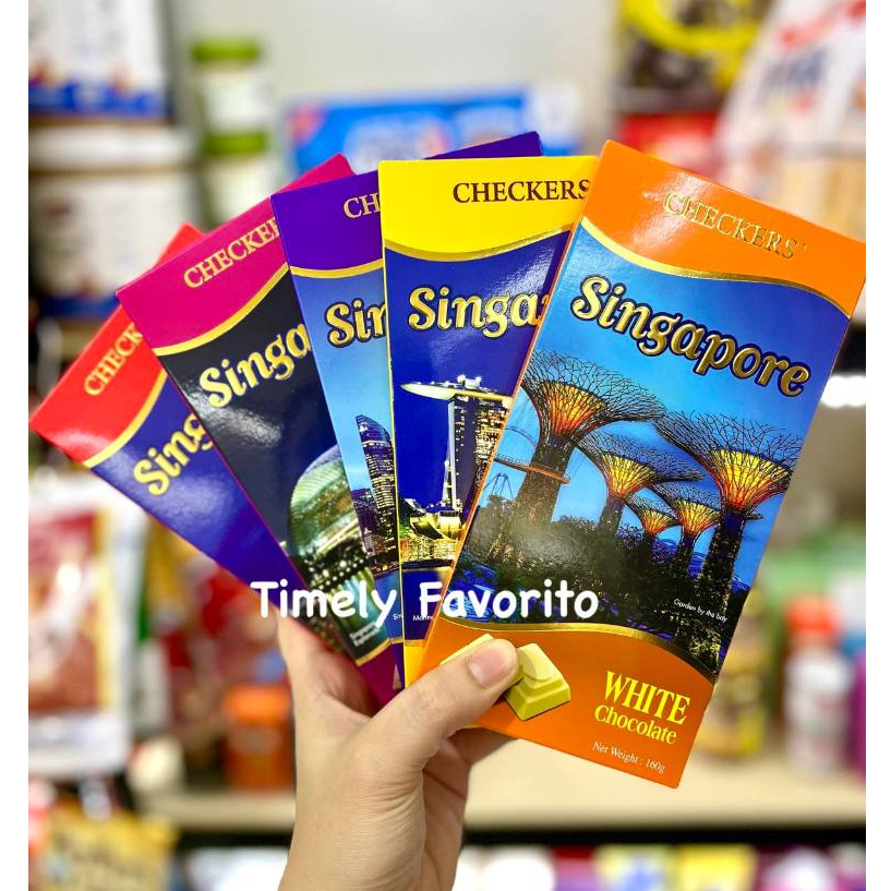 Checkers Singapore Milk/White/Dark Chocolate 160g | Shopee Philippines