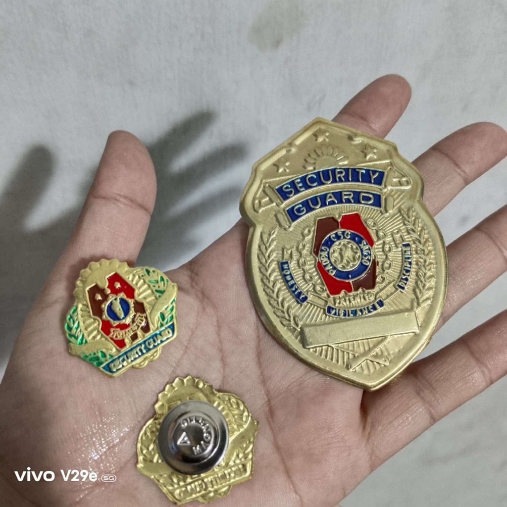BADGE SET MAGNET FOR SECURITY GUARD | Shopee Philippines
