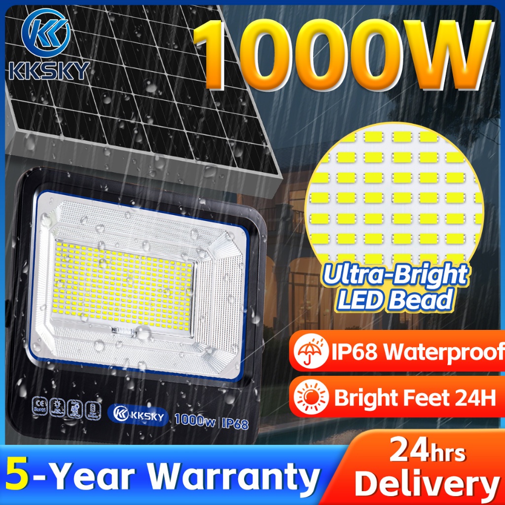 KKSKY solar street lights outdoor original 1000 watts waterproof IP68 ...