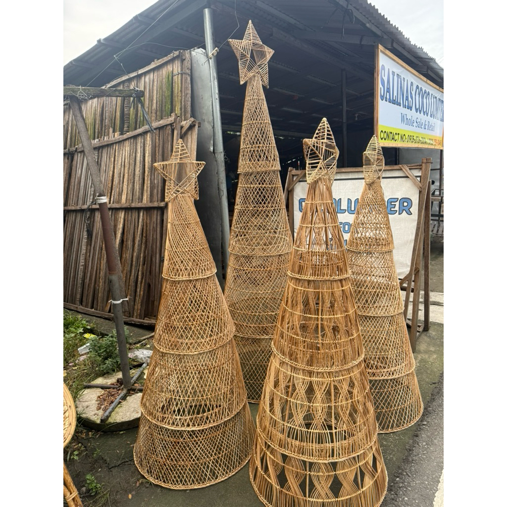 4 layer collapsible rattan christmas tree | Shopee Philippines