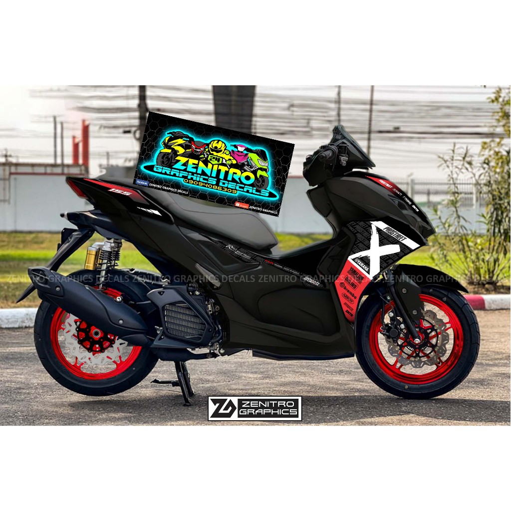 PROSTREET DECALS FOR AEROX V3 ONLY ( ZENITRO GRAPHICS DECALS ) | Shopee ...