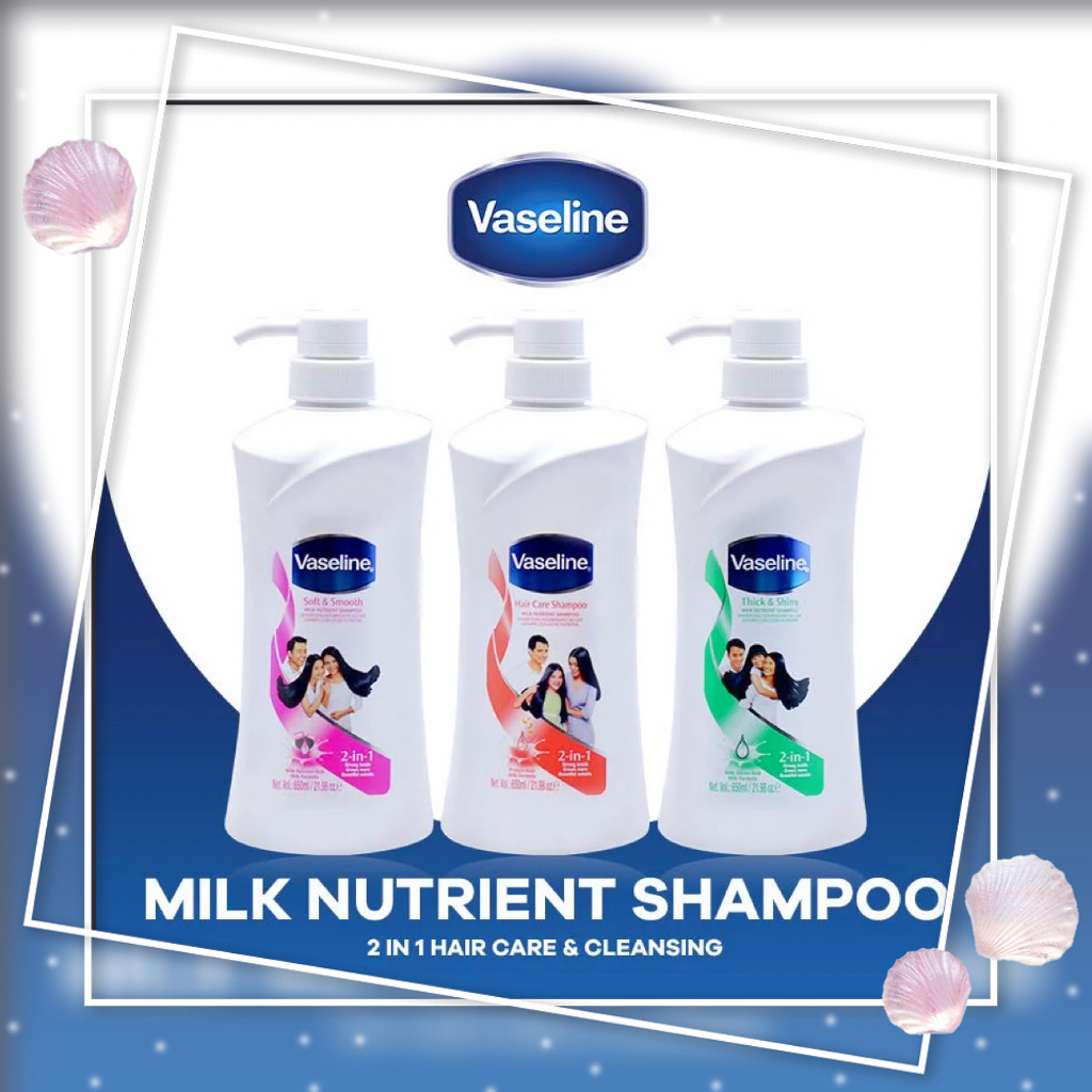 Vaseline Anti-dandruff Shampoo/Soft and Smooth/Hair Care Shampoo, Milk ...