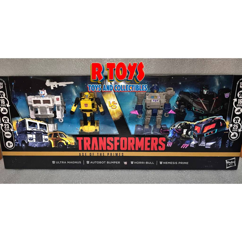Transformers TF AOTP 4 pack Ultra Magnus Bumper Horri-Bull Nemesis ...
