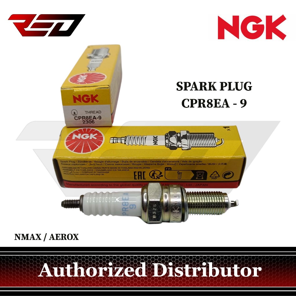 Spark Plug NGK CPR8EA-9-Nmax-Aerox/CPR9EA-9/D6HA-XRM-Mio-Wave100/D8EA ...