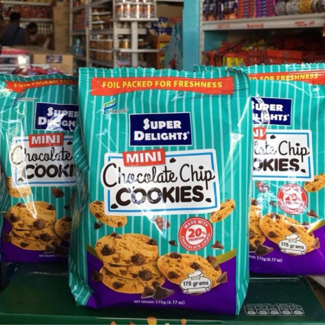 2PACK SUPER DELIGHT MINI CHOCOLATE CHIP COOKIES (175g) SNACK | Shopee ...