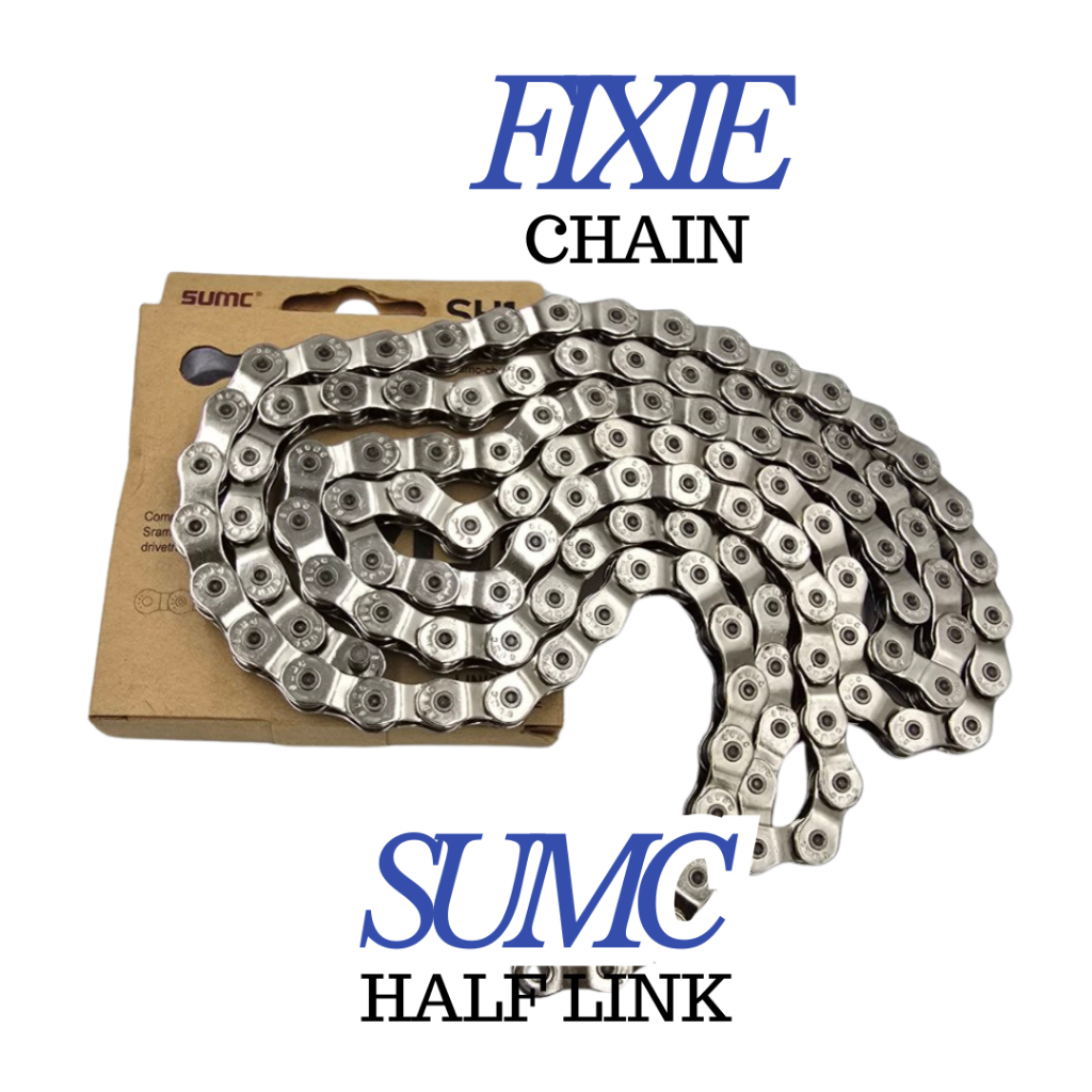 SUMC SH1 Half Link Bicycle Chain 1/2 x 1/8 116L – Single Speed Fixie ...