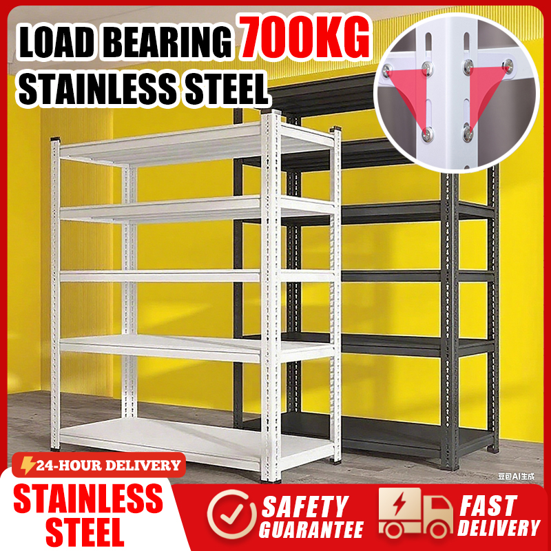Metal Rack 3/4/5 layer Steel Rack Goods Storage Shelf Heavy Duty ...