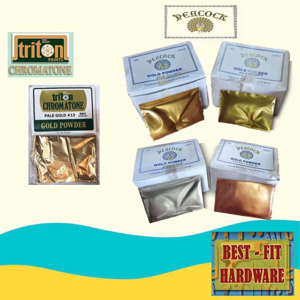 PEACOCK - TRITON Gold / Pale Gold / Aluminum / Silver / Copper Powders ...