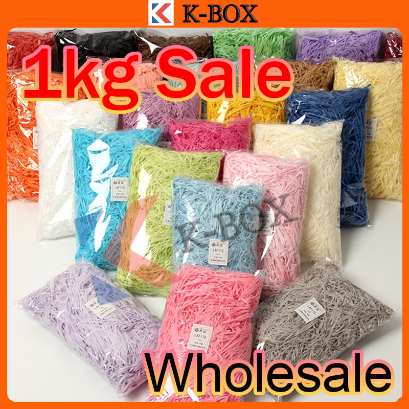 Wholesale Only: Crinkle Paper Shreds - 17 Colors in Bulk (300g, 500g ...