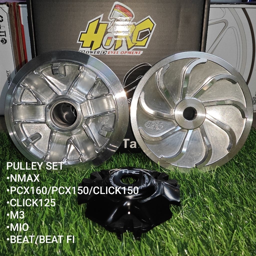 HIRC PULLEY SET ( NMAX/PCX160/PCX150/CLICK150/CLICK125/M3/MIO/BEAT FI ...