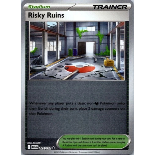 Pokemon TCG Risky Ruins 127/132 Mega Evolution Base Set Uncommon ...