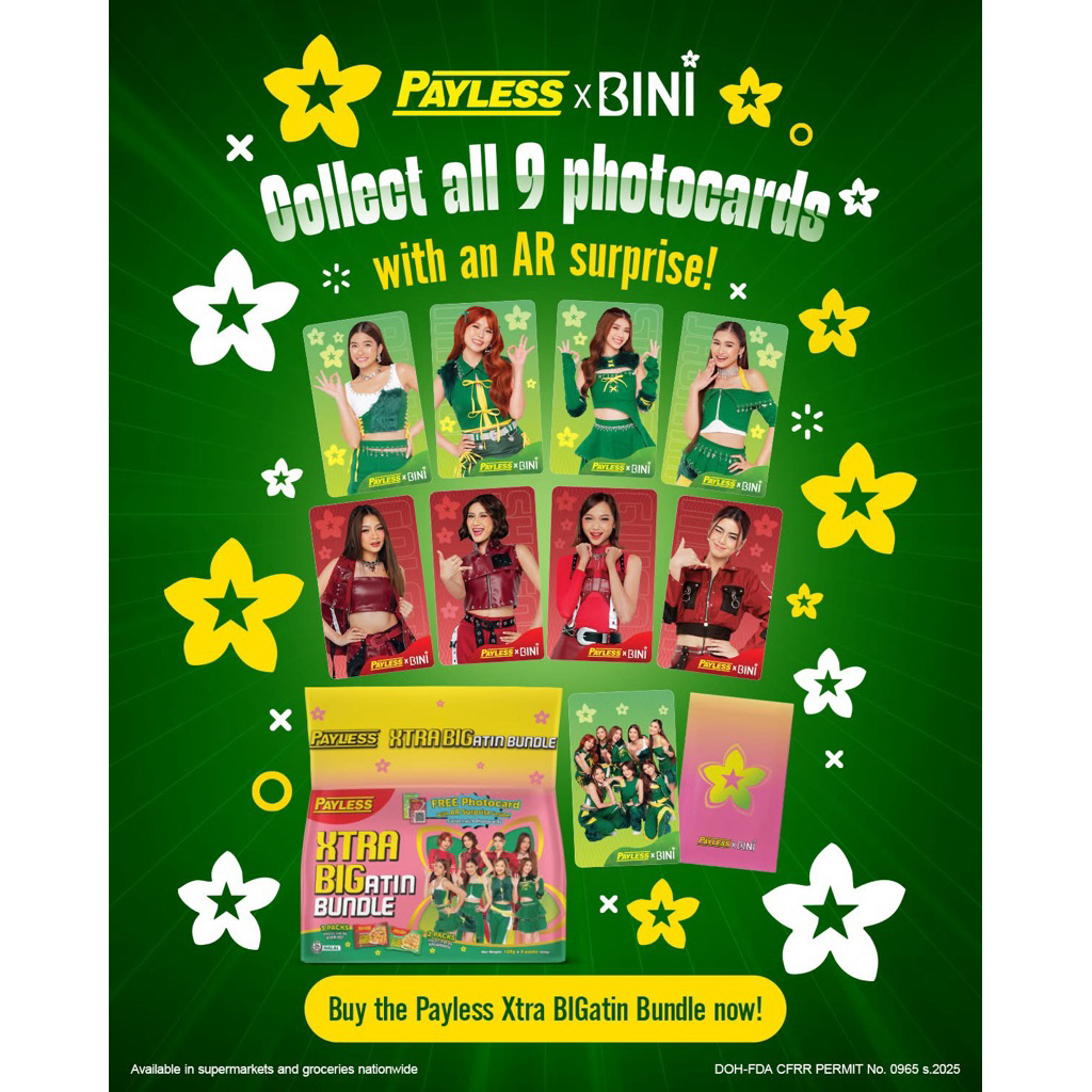 [BINI] Payless OFFICIAL Photocards - SET 9/9 with FREEBIE | Shopee ...