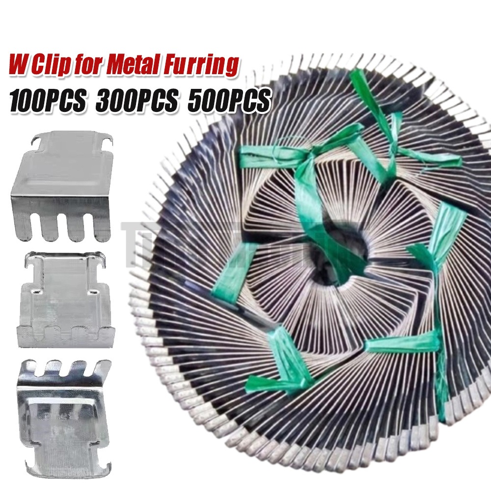Wholesale 100PCS 300PCS 500PCS W Clip Double Furring Clip Metal Furring ...
