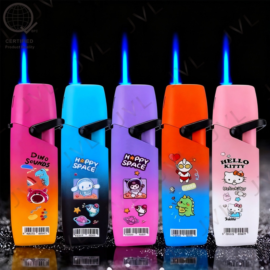 Fashion windproof lighter, cute cartoon lighter, cigarette lighter ...
