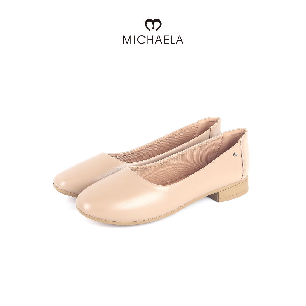 MICHAELA Minimalist Low Heel Pumps 2.5CM Anti-Blisters Comfy for Office ...