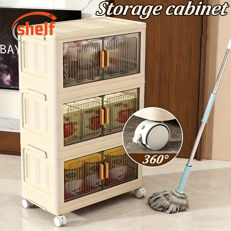 Transparent Plastic Folding Cabinet For Clothing Storage High Quality ...