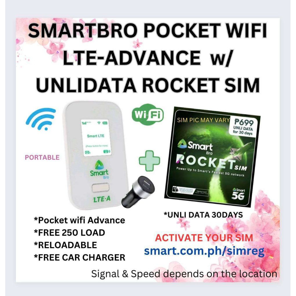 PERMANENT OPENLINE POCKET WIFI PR4L SMART/GLOBE/GOMO/DITO POCKET WIFI W ...