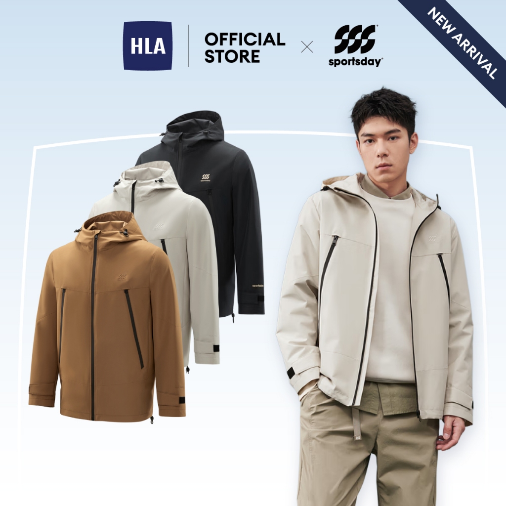 HLA Sportsday Outdoor Jacket Spring and Summer Hooded Jacket for Men ...