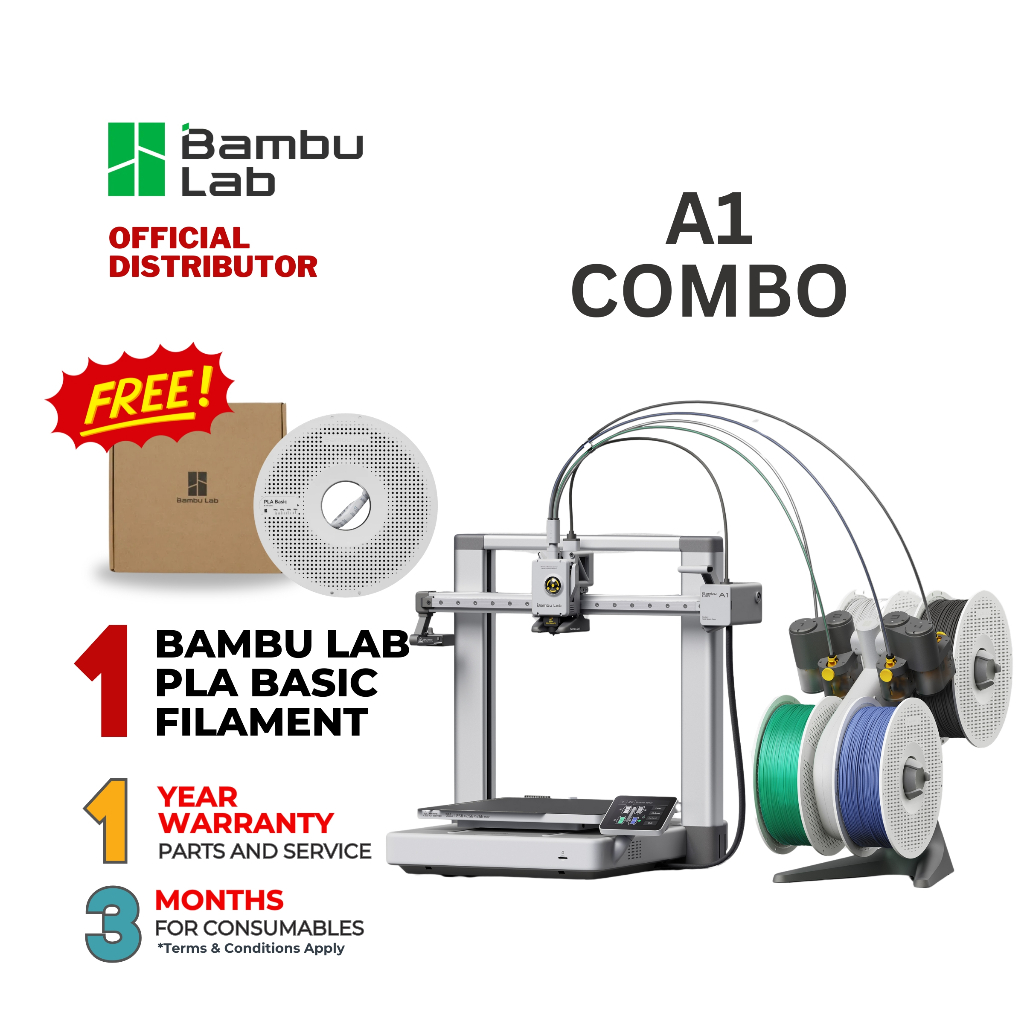 Bambu lab A1 and A1 Combo Multi-Color Auto Calibration Noise Canceling ...