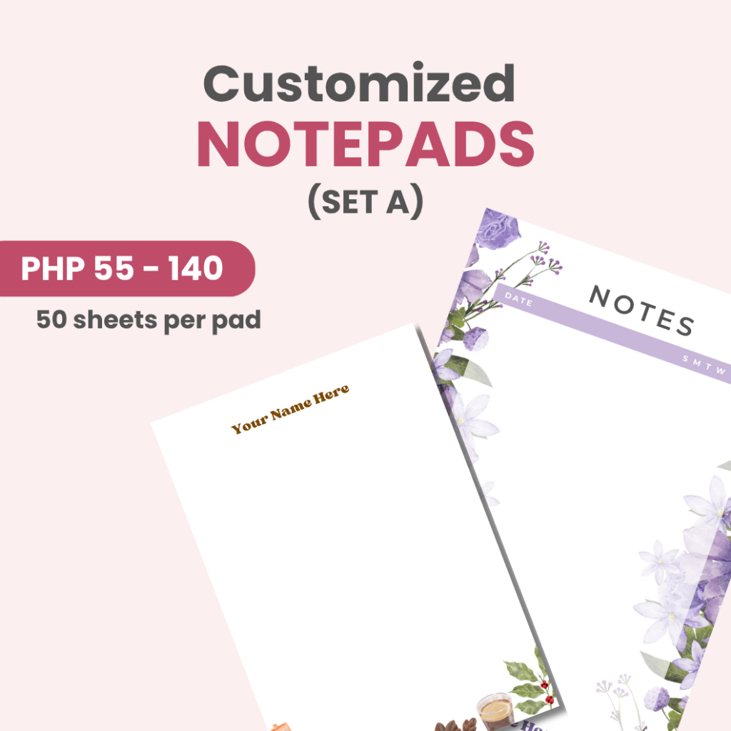 Personalized Notepads (Set A) | Shopee Philippines