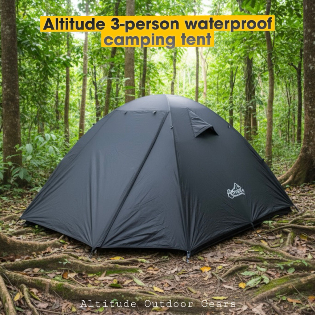 Altitude Outdoor Gears 3-Person waterproof camping Tent + groundsheet ...