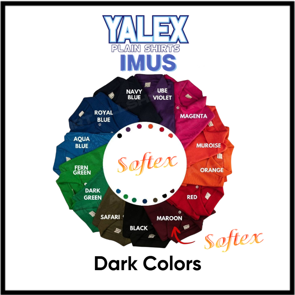 DARK COLORS - SOFTEX POLO SHIRT HONEYCOMB FOR MEN AND WOMEN | Shopee ...