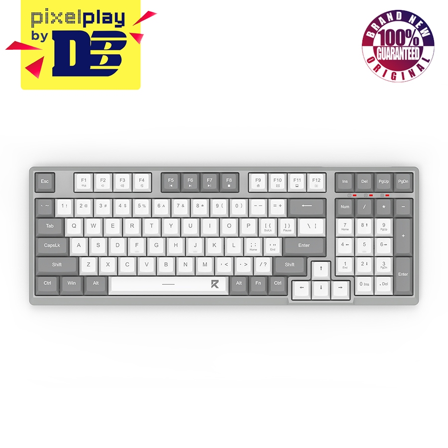 Redragon BK-7114WG Scissor Mechanism Slim Wireless 96% Keyboard (White ...