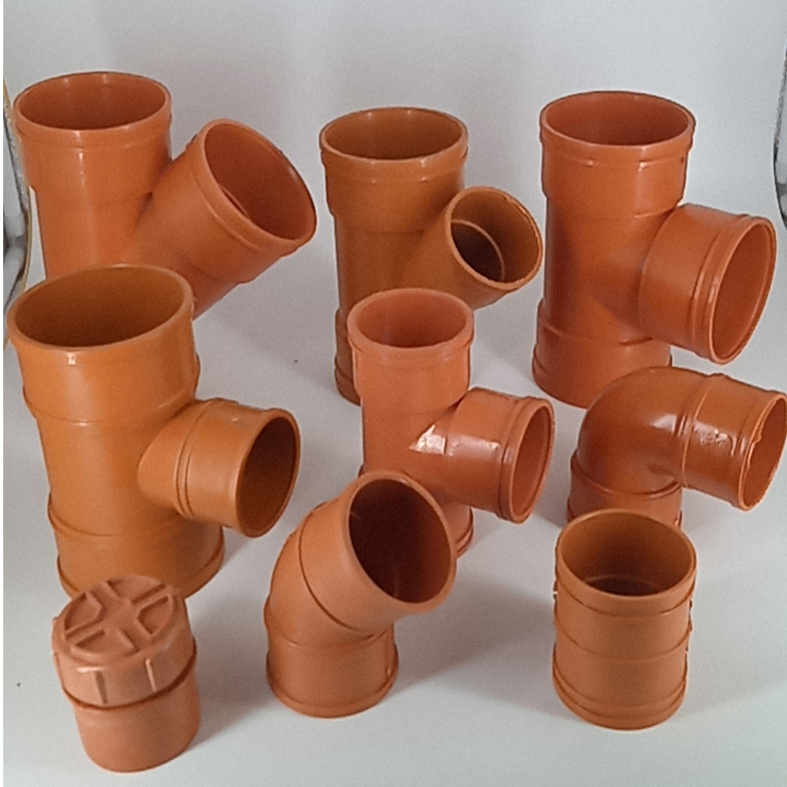Pvc orange sanitary fittings elbow coupling tee cleanout 2inch 3inch ...
