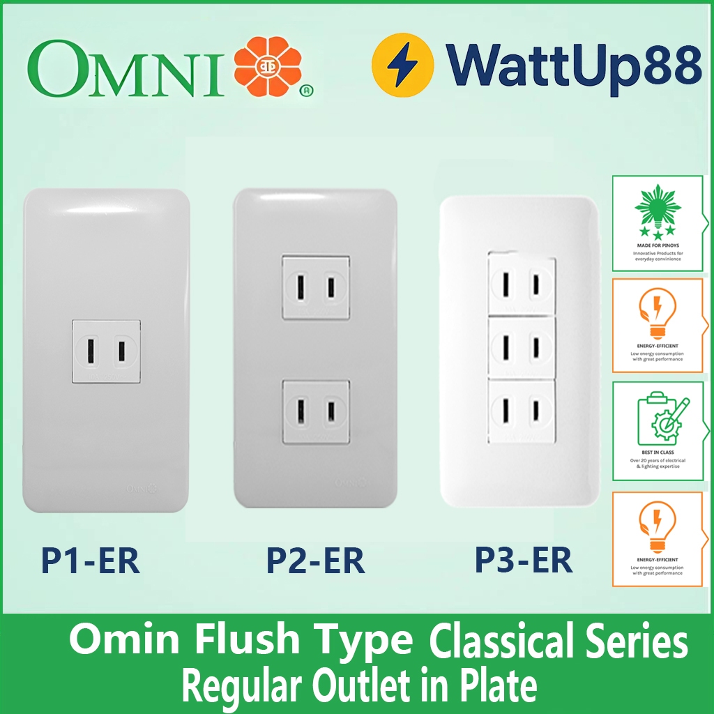 OMNI Flush Type Classical Series Regular Outlet 1-Gang 2-Gang 3-Gang ...